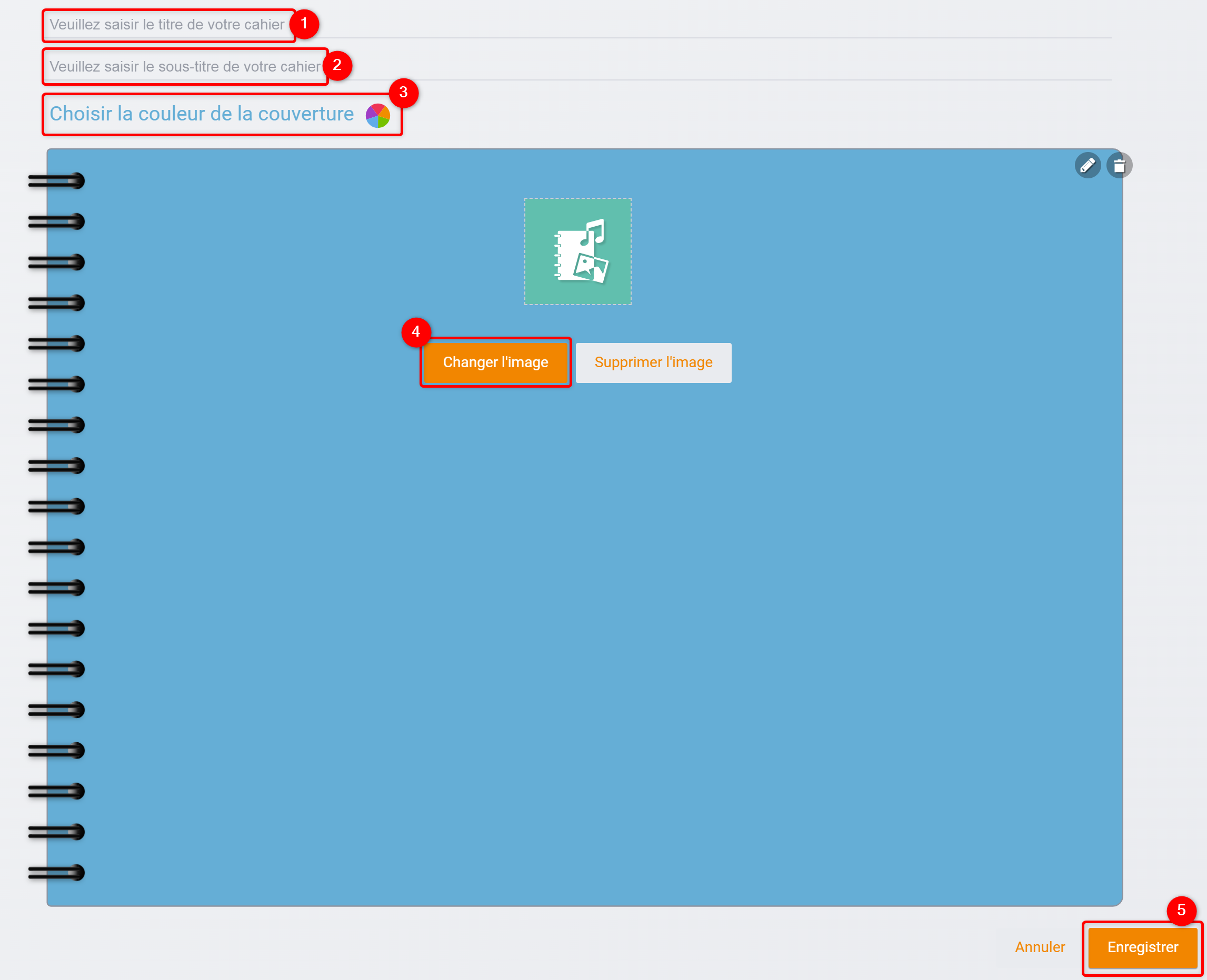 Créer, partager et publier un cahier multimédia – Accueil