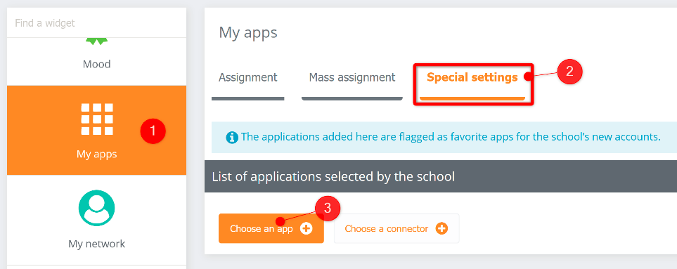 Save services as a bookmark in the widget My apps – Help center