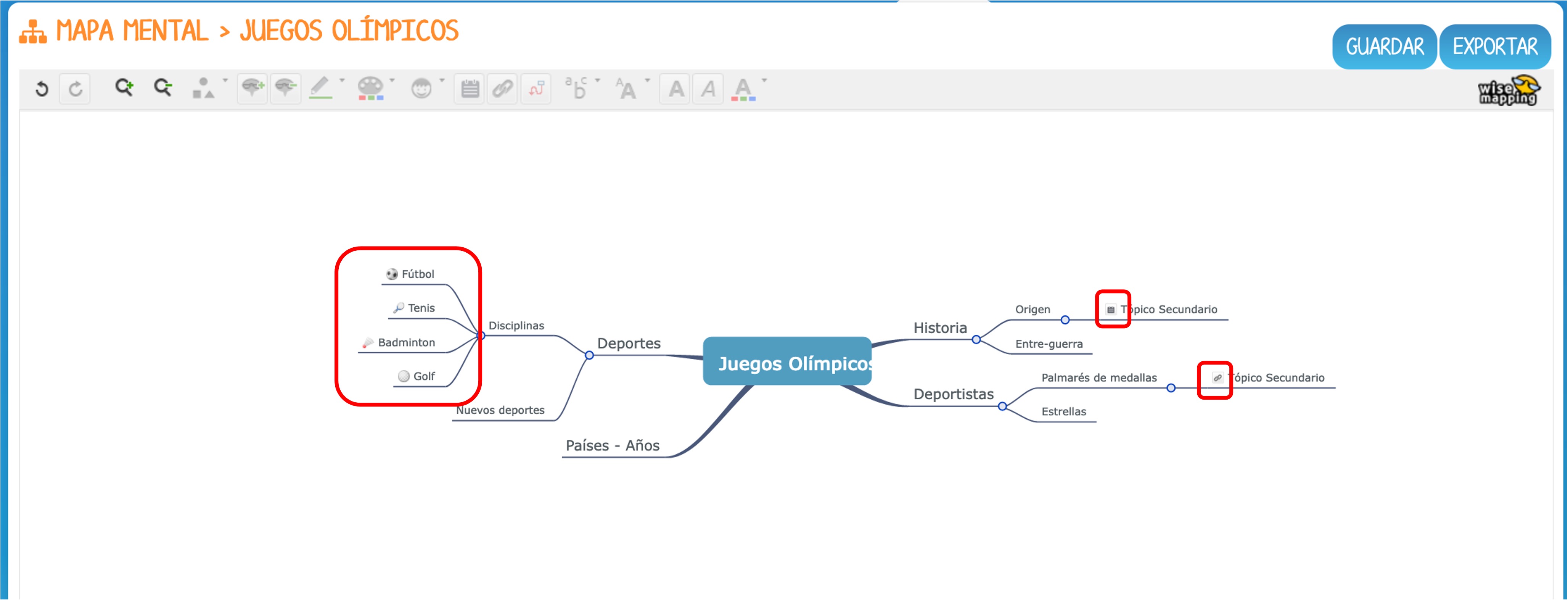 Editar un mapa mental – Centro de ayuda